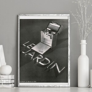 Le Jardin Perfume / Marquise De Sevigne Chocolate, Double-sided Vintage ...