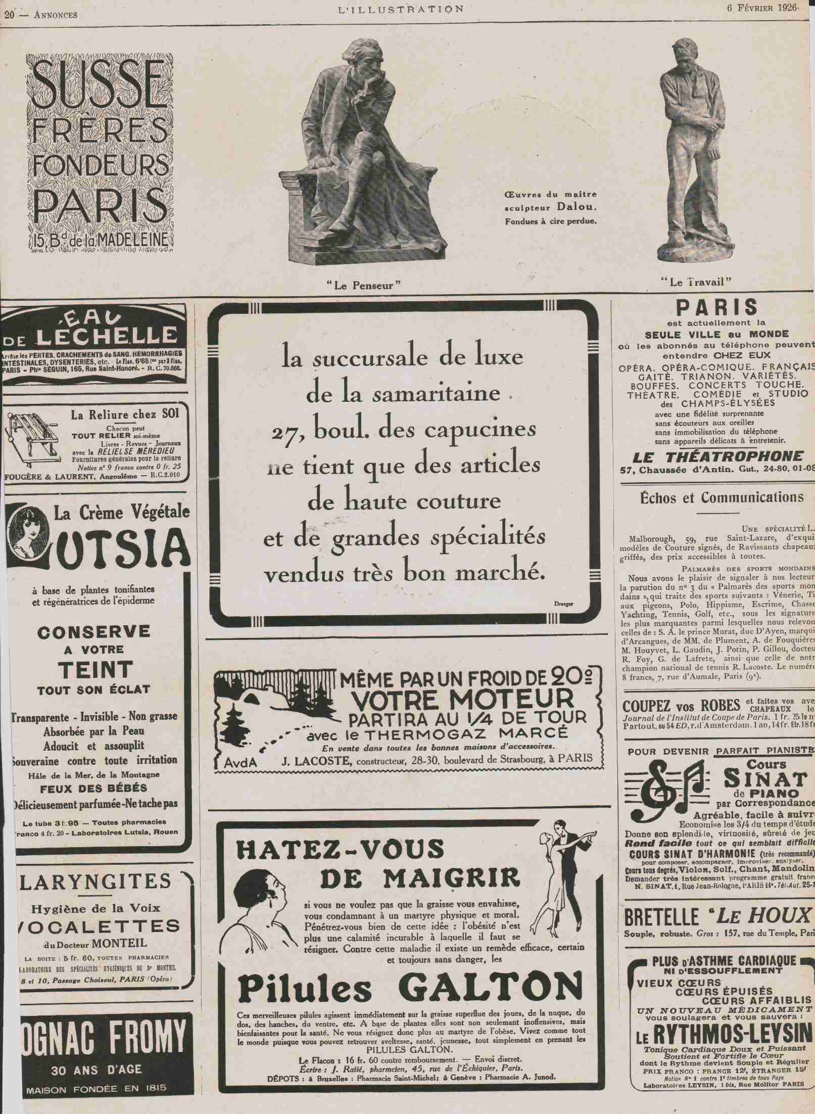 L'oreal Hair Dye Vintage Ad 1926 French Magazine Tear - Etsy