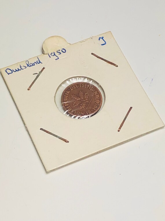 1 German Coin 1 Pfennig Old Coin Money Cents Old Currency Date - Etsy