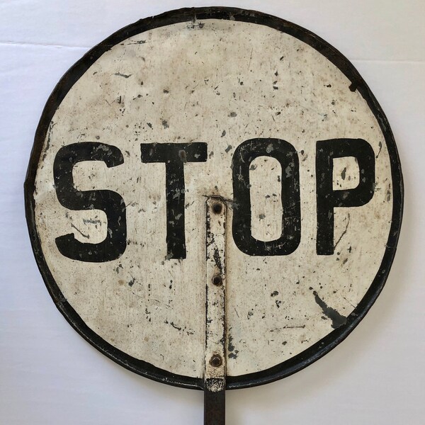 Vintage Stop Sign - Etsy