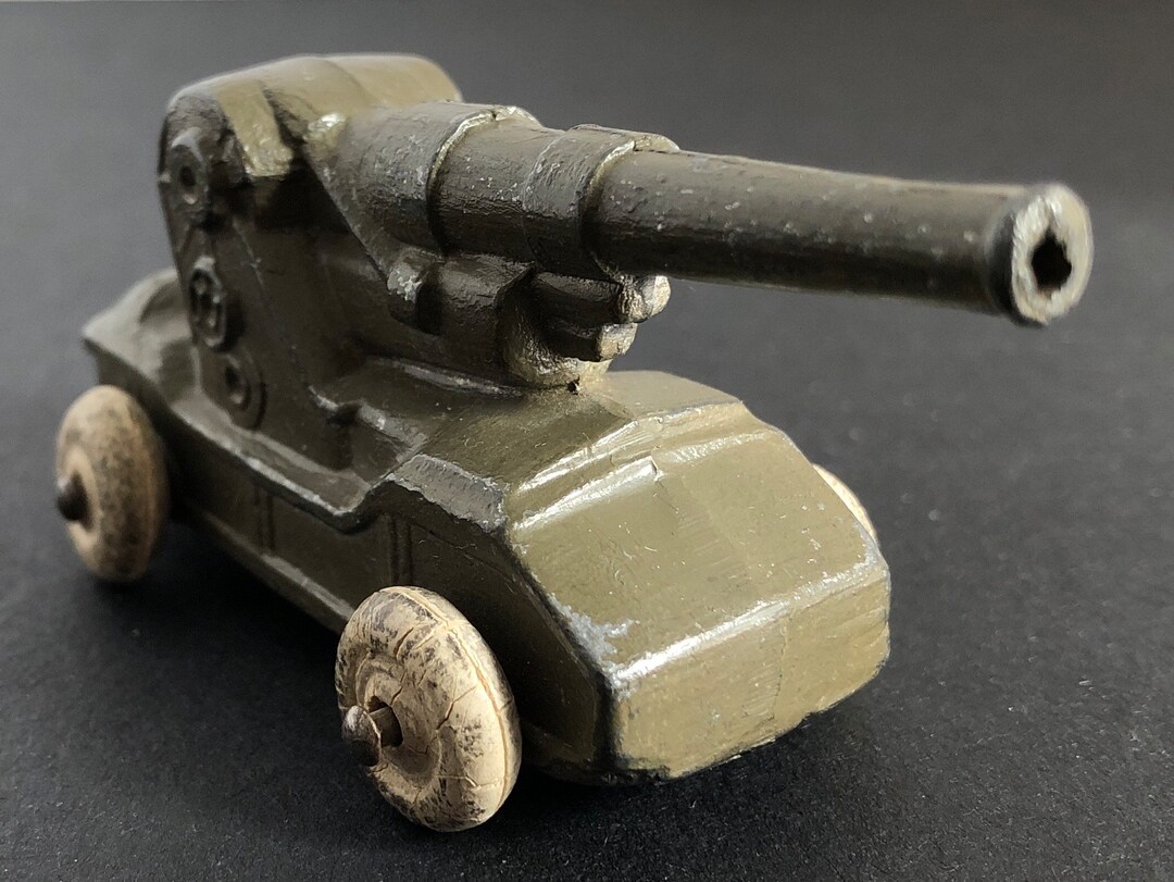 Vintage Barclay or Manoil Toy Wheeled Artillery Cannon, Field Cannon - Etsy