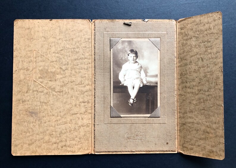 C. 1910 Photo, Adorable Boy Dressed in White by Clarence Long ...