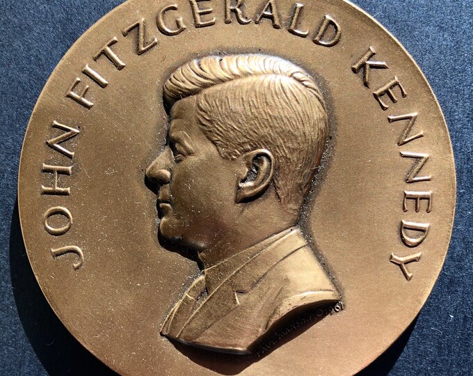 1961 President John F. Kennedy Medal, Bronze - Etsy