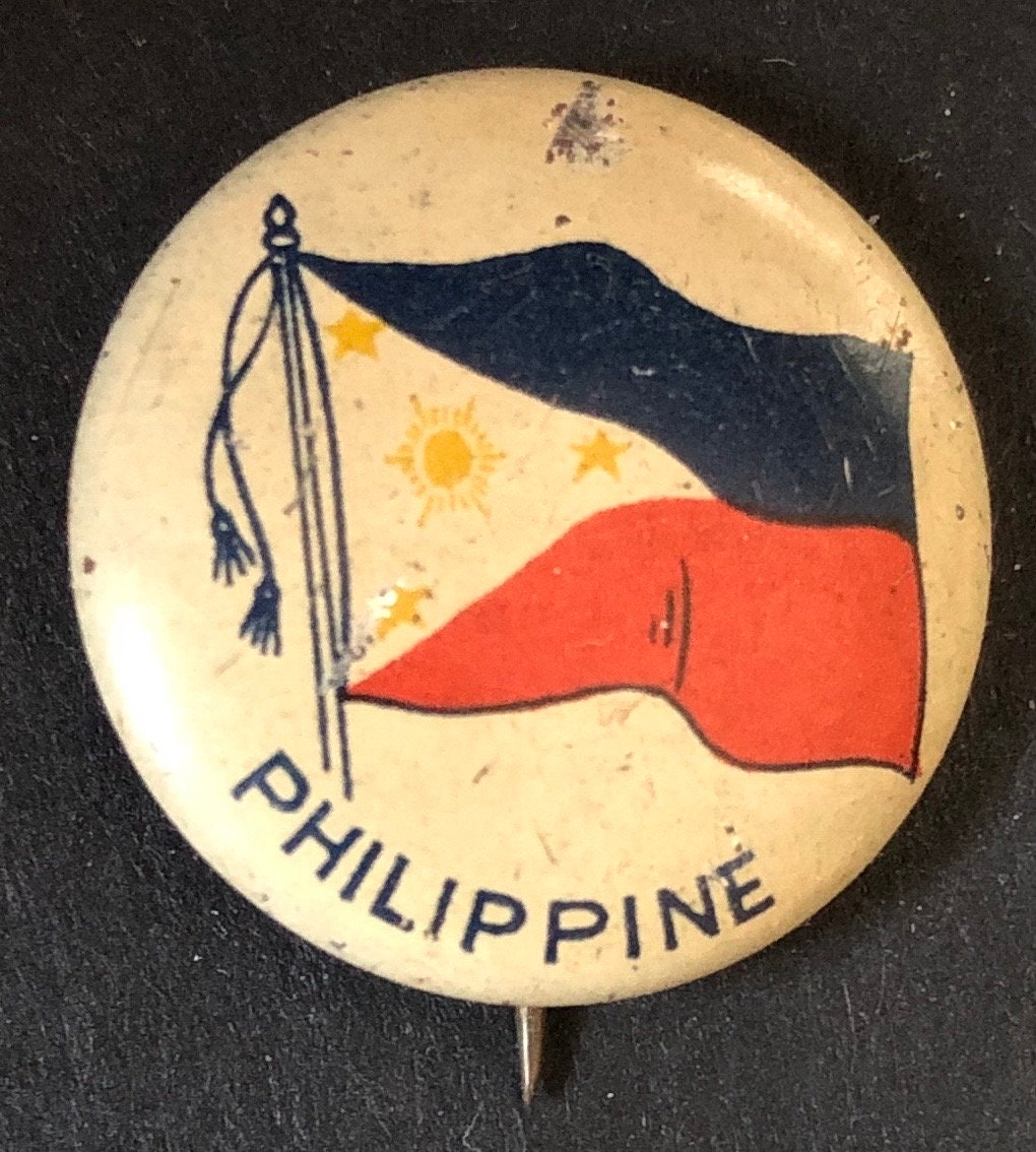 C. 1920 Pinback Button, Flag of the Philippines - Etsy
