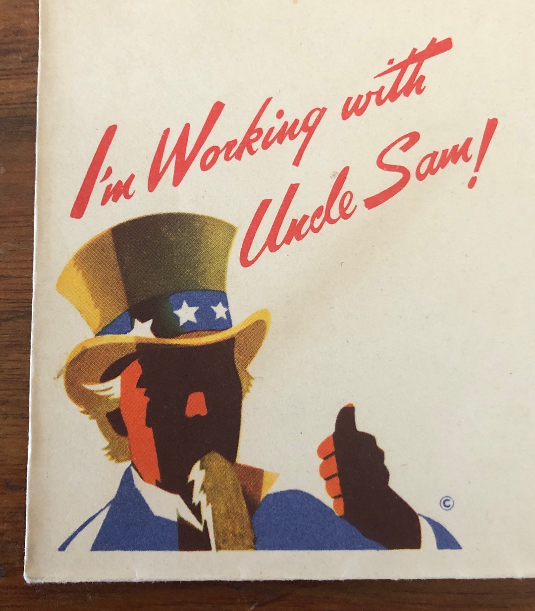 Portada postal patriótica de la Segunda Guerra Mundial, estoy ...