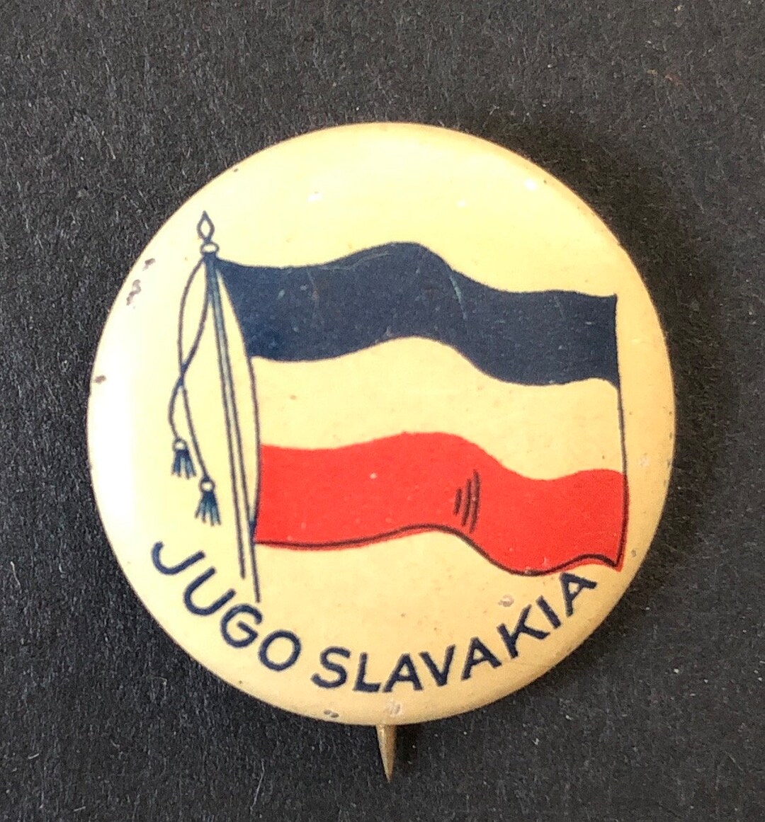 C. 1920 Pinback Button, Flag of Jugo Slovakia - Etsy