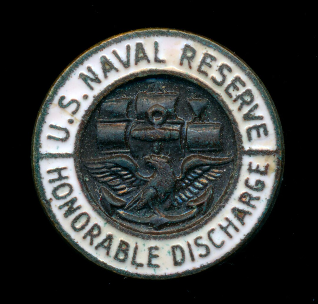 WWII US Navy Reserve Honorable Discharge Lapel Pin - Etsy