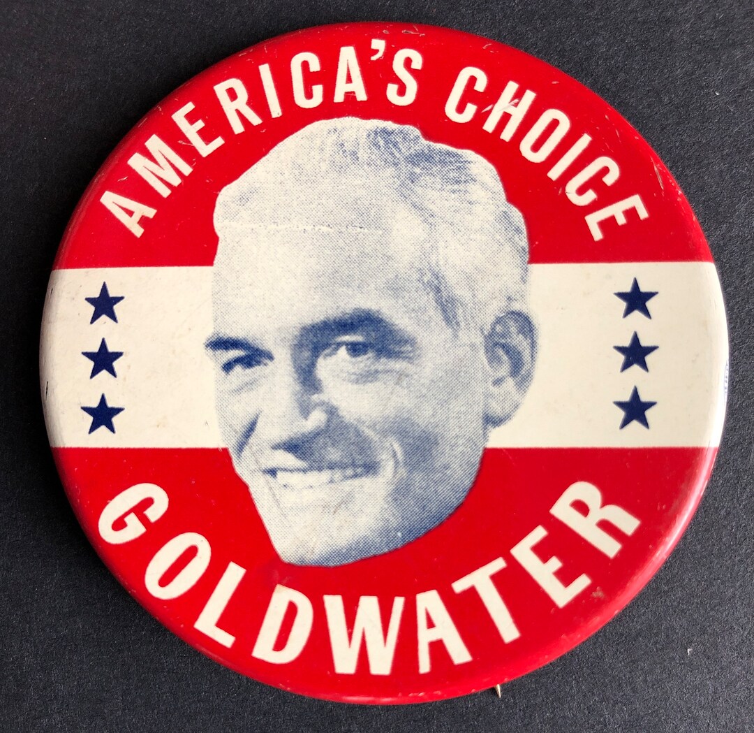 1964 Pinback Button, Goldwater -america’s Choice - Etsy