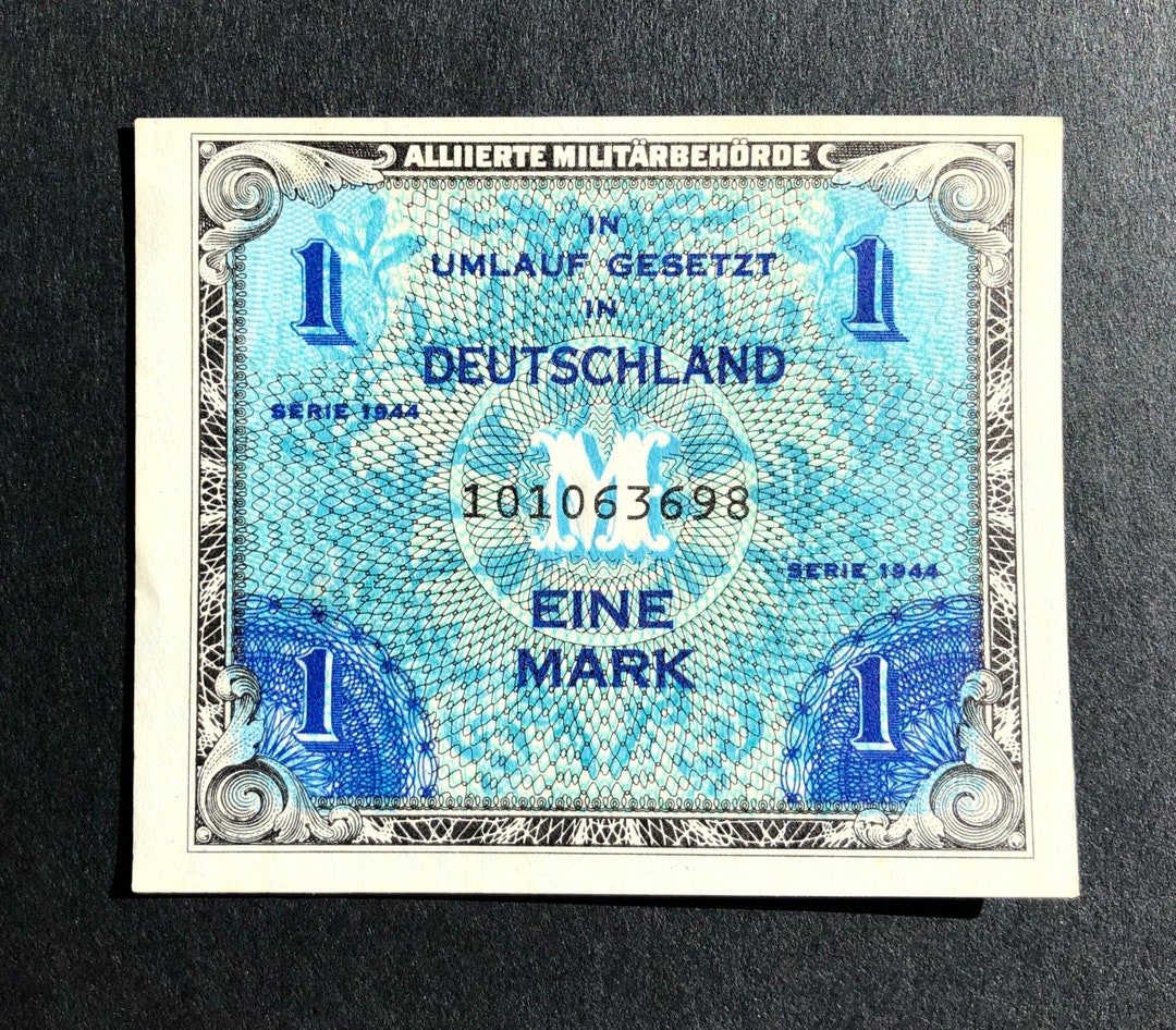 WWII Allied Military Currency, One German Mark, Eine Mark, 1944 ...