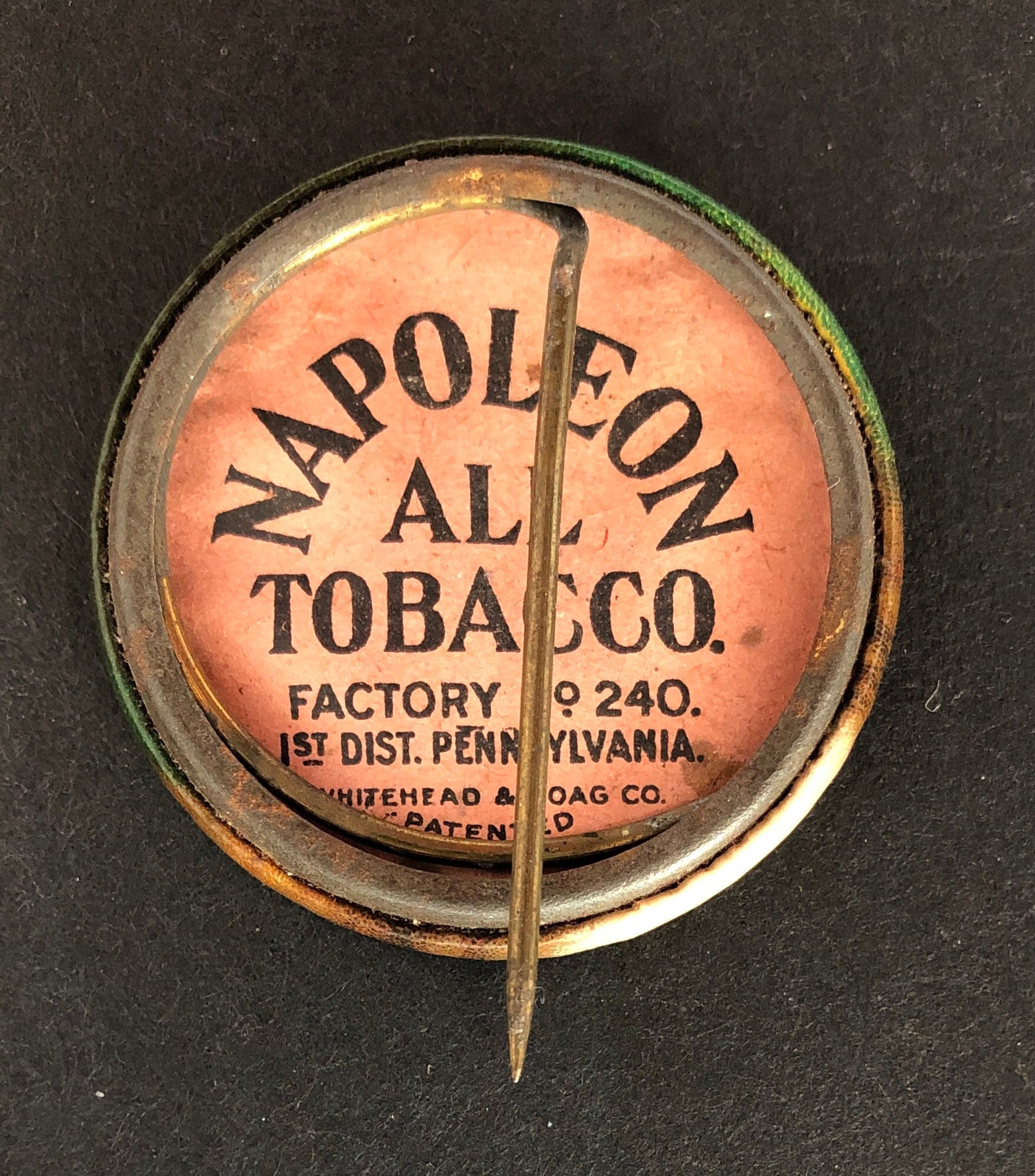 C. 1896 Napoleon Tobacco Pinback Button Beautiful Victorian - Etsy