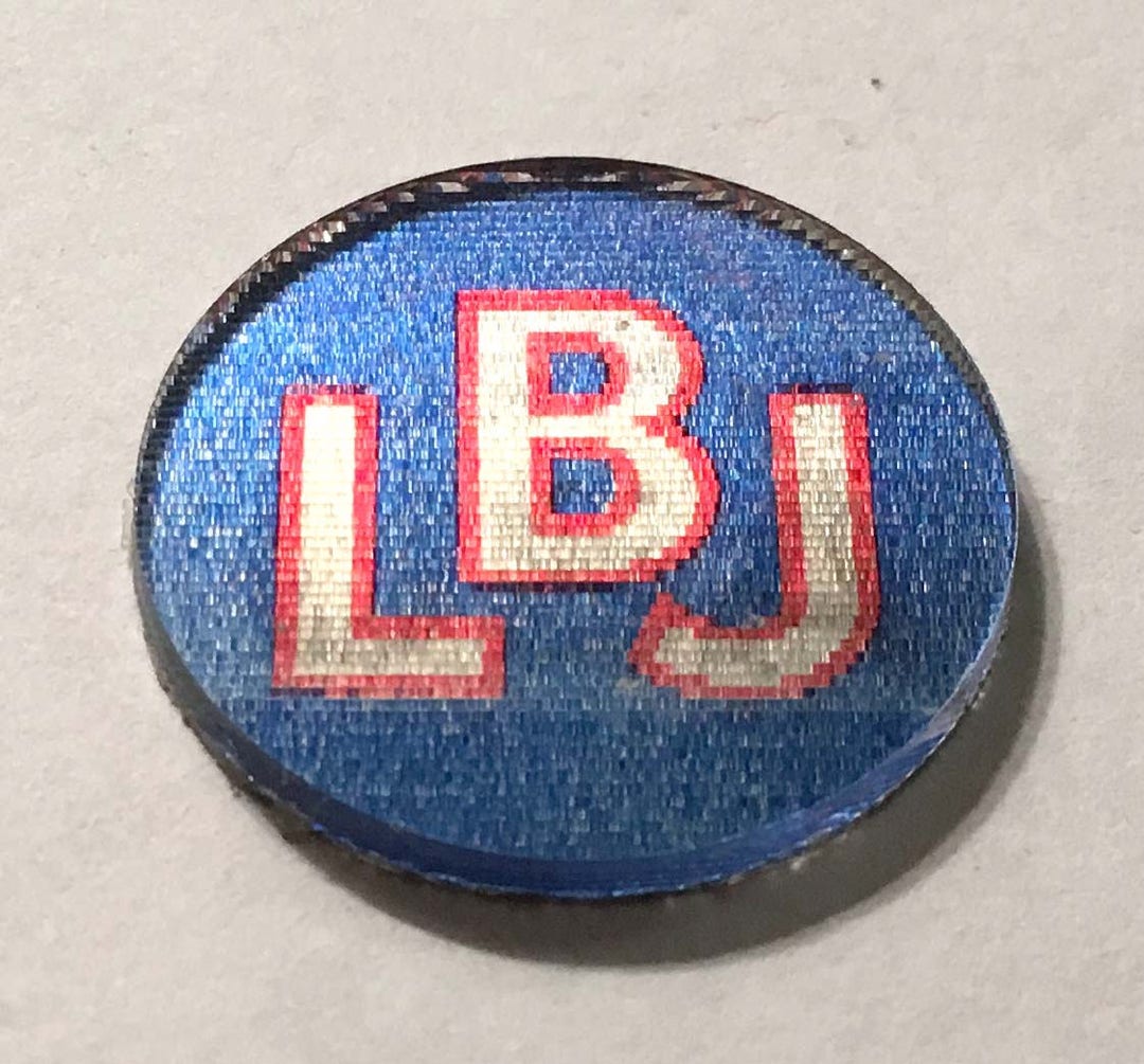 1964 LBJ for the USA, Lyndon B. Johnson Presidential Campaign Flasher ...