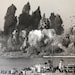 1950 Korean War US Navy USS Begor Offshore During Demolition Hungham ...
