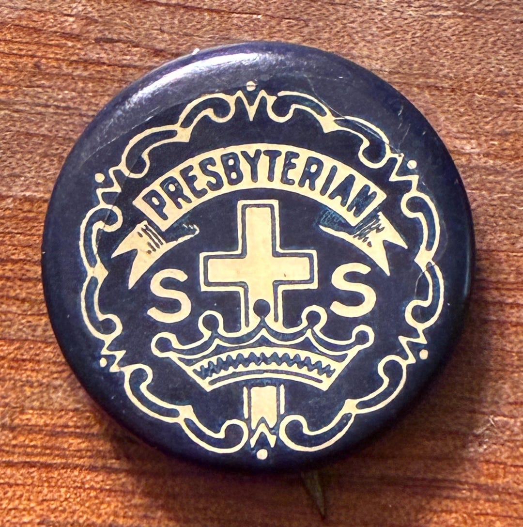 1915 Pinback Button, Christian Presbyterian Sunday School - Etsy