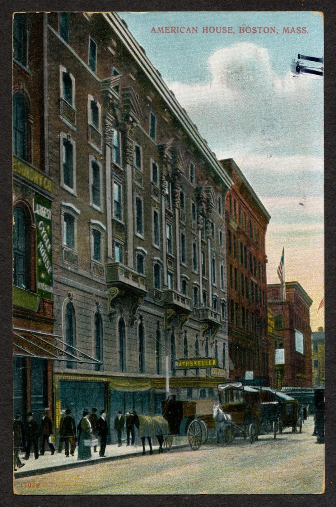 1908 Vanished Boston: American House Hotel - Etsy
