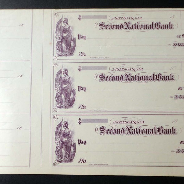 Old Bank Checks - Etsy