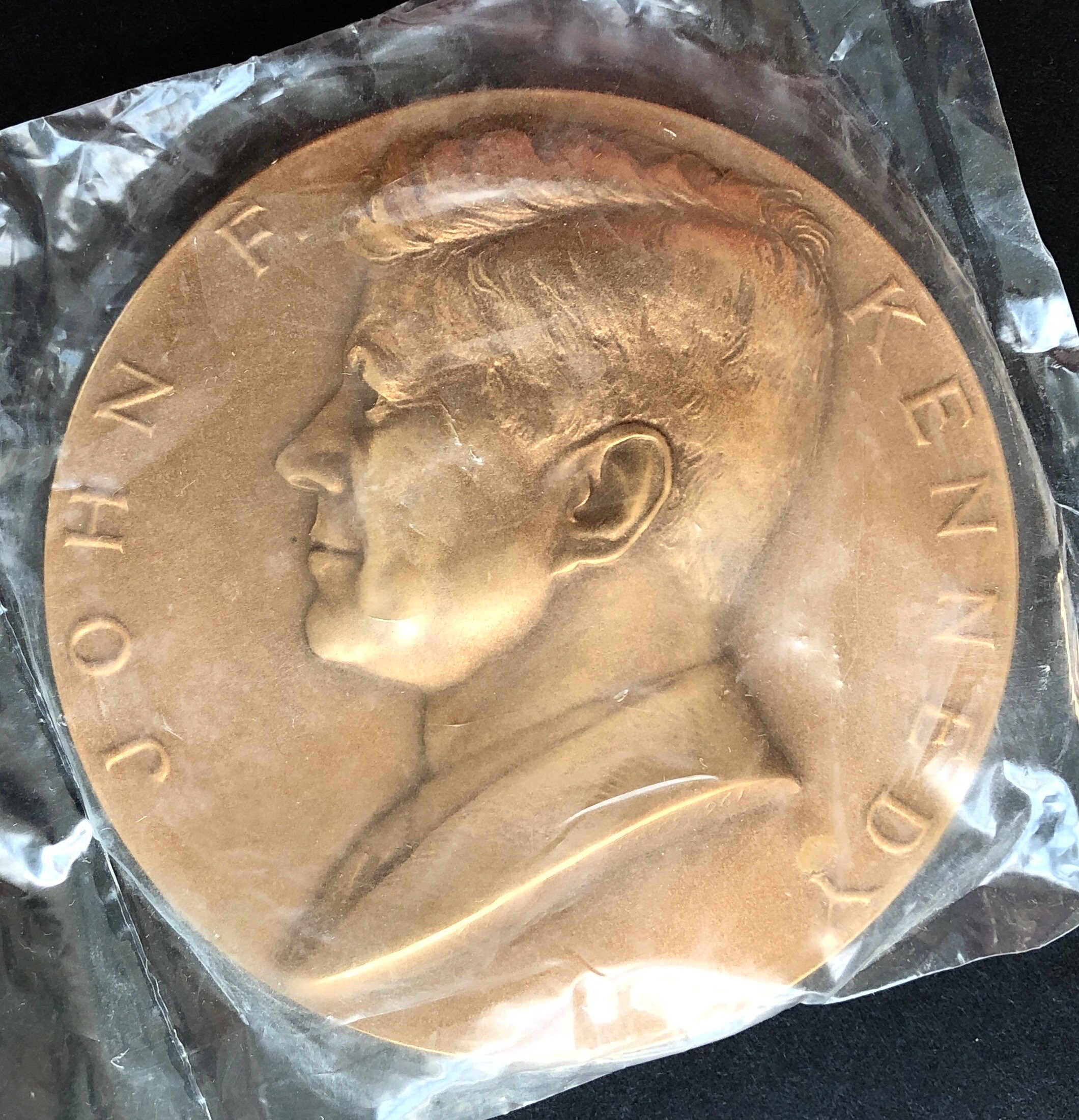 1961 President John F. Kennedy Inauguration Medal, Solid Bronze, 3” by ...