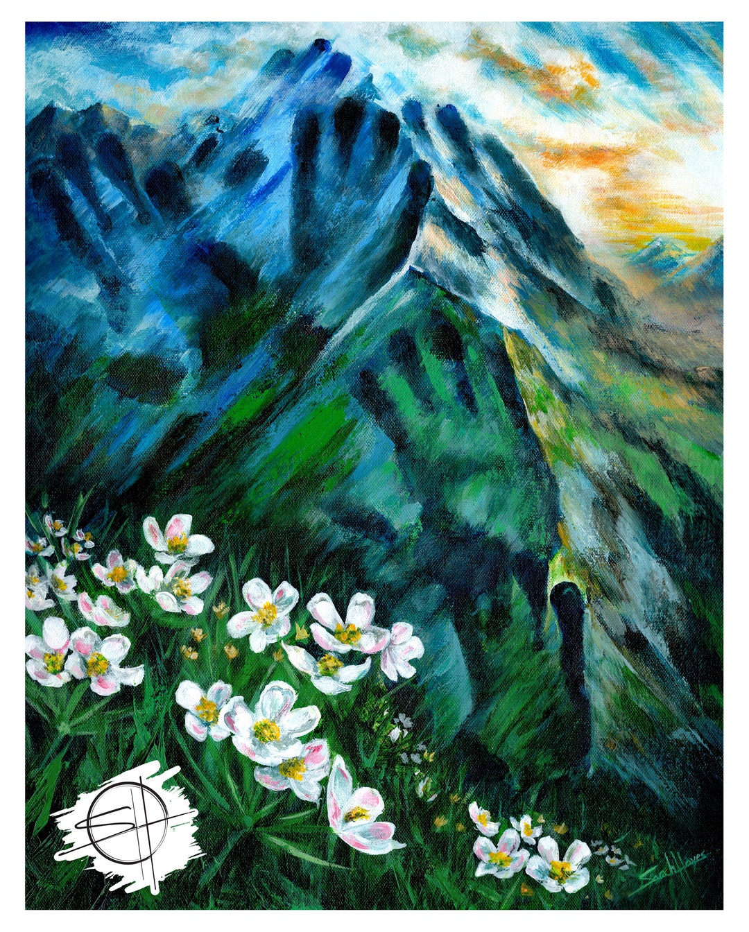 Signed Mountainscape Giclée Print, "creator of Heights" - Etsy