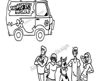 Mystery Machine Logo Png - Etsy