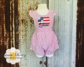 American Flag Romper - Etsy