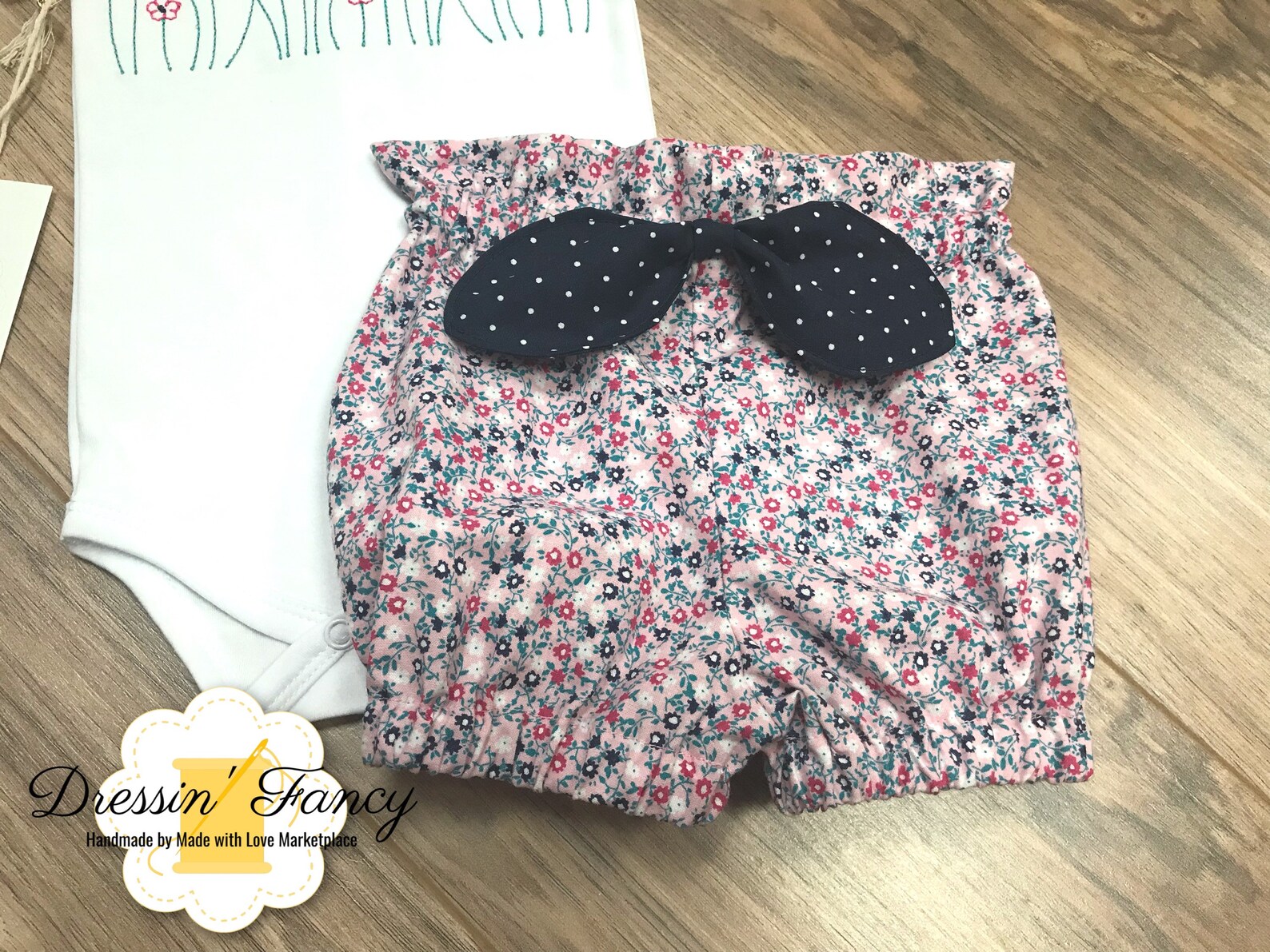 Girls Bloomer Set Floral Bloomers Wildflowers Bodysuit Baby | Etsy