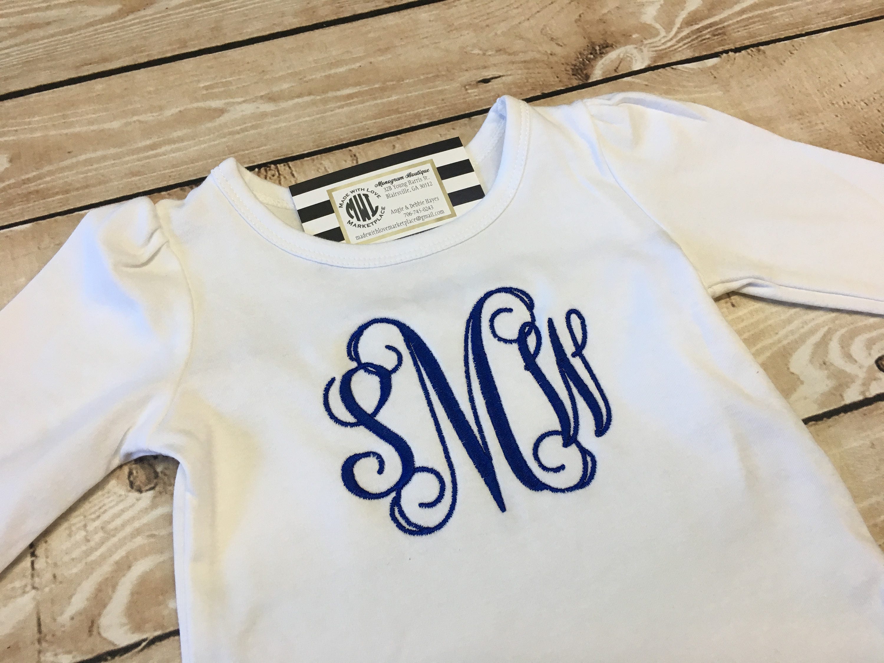 Girls Monogram Shirt Girls Long Sleeve Monogram Shirt Girls | Etsy