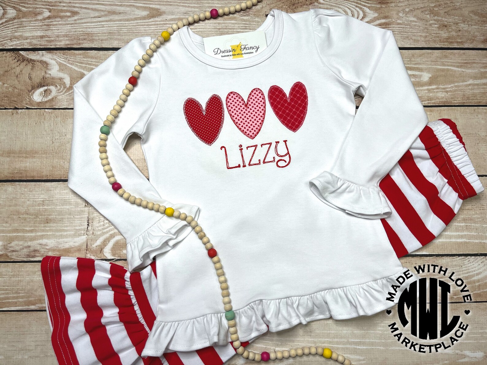 Girls Valentine's Day Outfit Girls Valentine's Shirt - Etsy