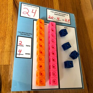 Place Value Mat Making Numbers Tens and Ones Place Value - Etsy Canada