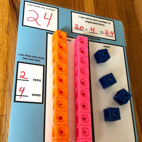 Place Value Mat Making Numbers Tens and Ones Place Value - Etsy