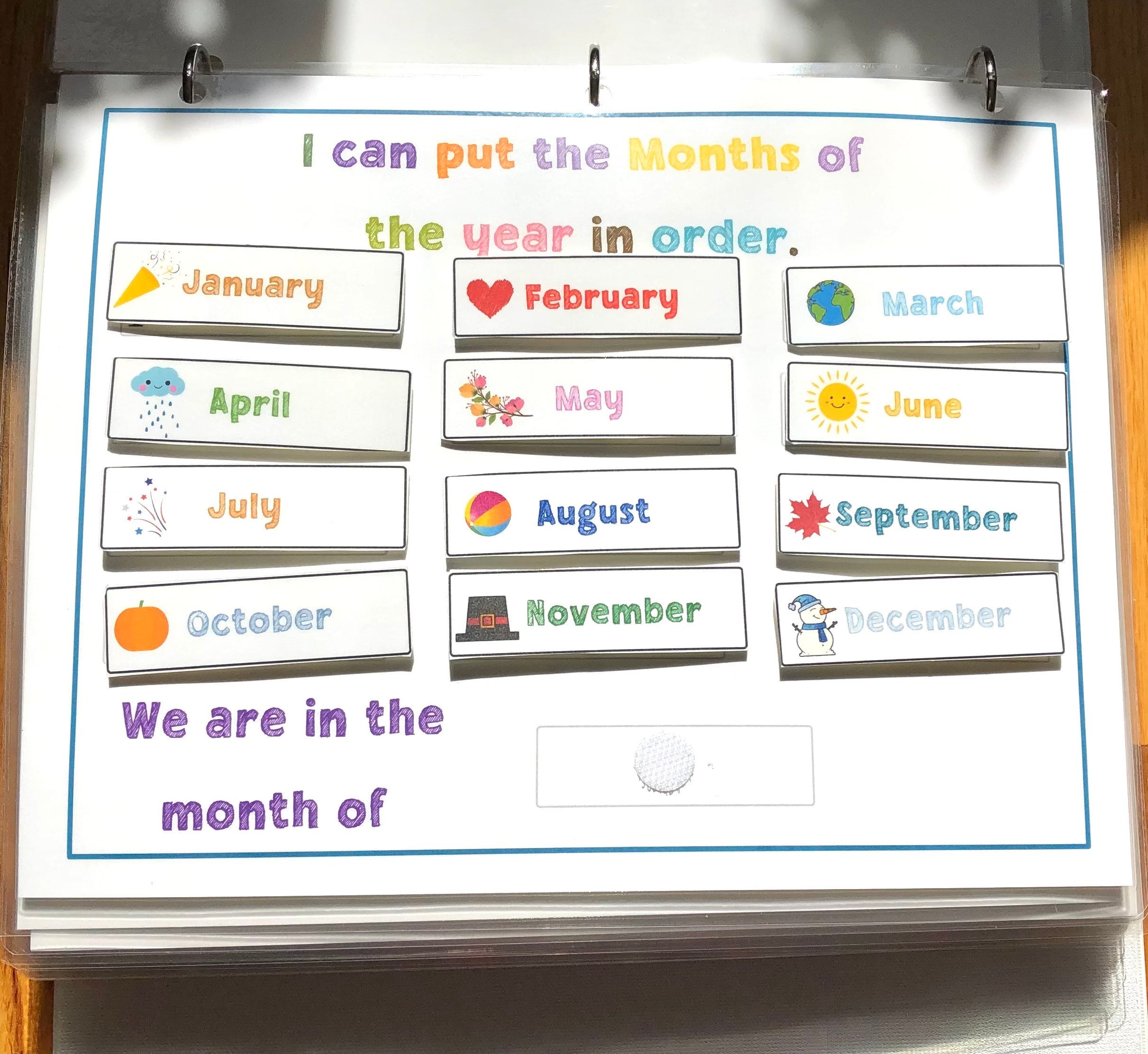 Months of the Year AND Days of the Week, Printable Activity, Learning ...