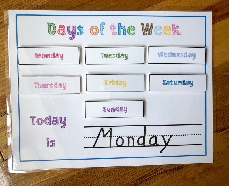 Months of the Year AND Days of the Week, Printable Activity, Learning ...