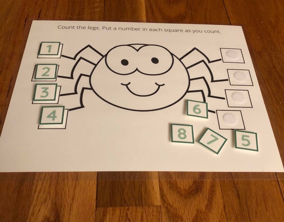 Buy Counting Game, Itsy Bitsy Spider Counting Practice Game Plus Poster ...