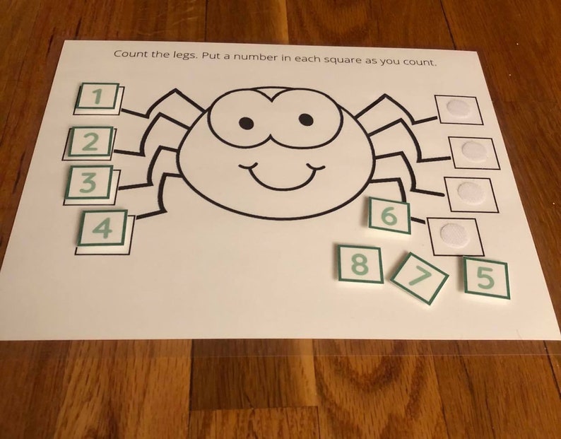 Counting Game, Itsy Bitsy Spider Counting Practice Game Plus Poster ...
