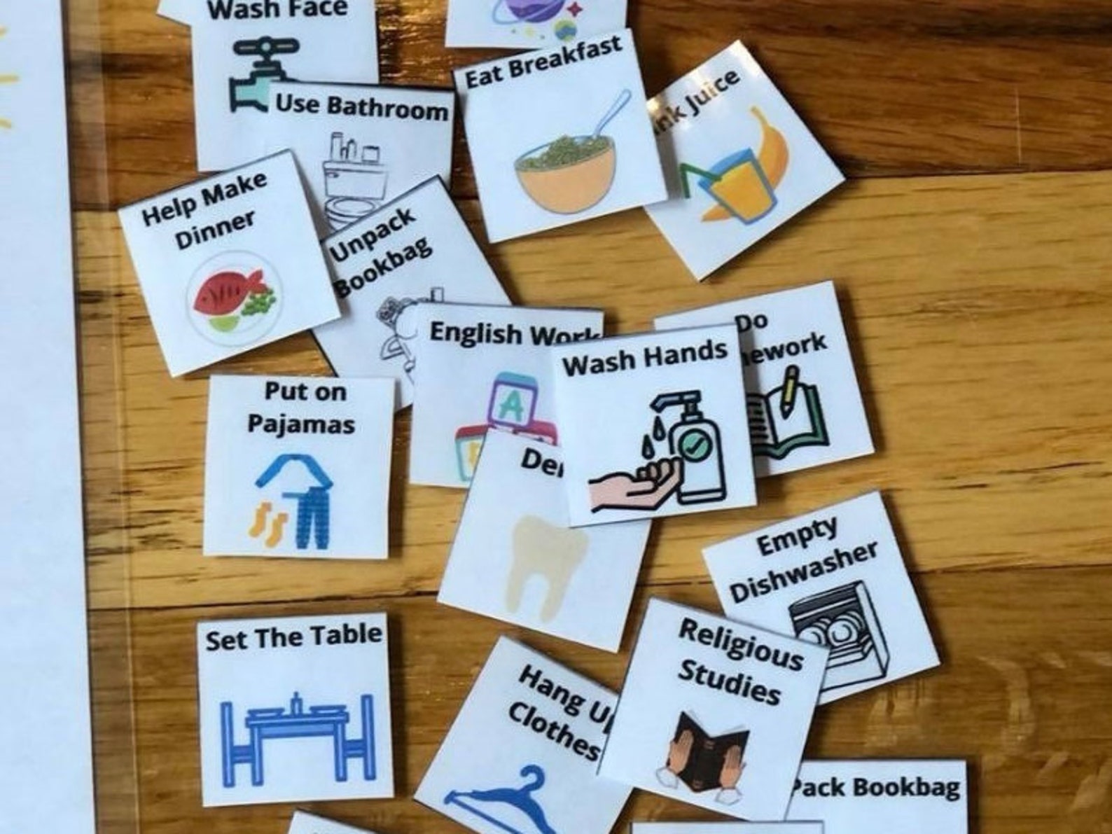 Responsibilities Chart, Weekly Chore Chart, Task List, Printable - Etsy