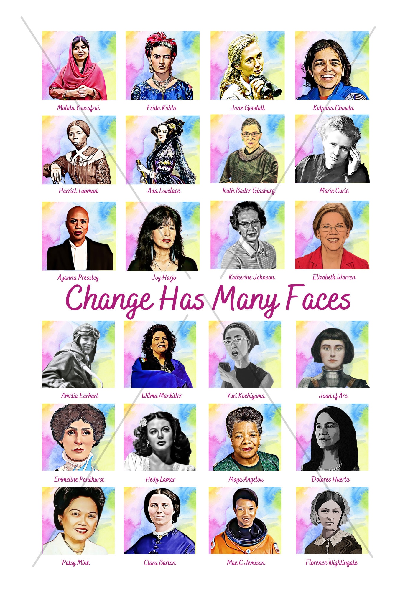 Poster of Inspirational Women , Classroom Posters, Women Classroom ...