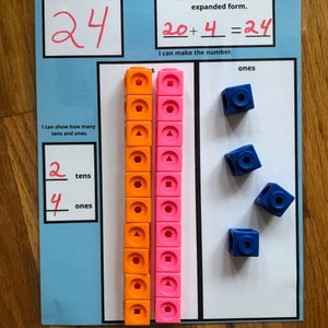 Place Value Mat, Making Numbers, Tens and Ones Place Value Mat ...