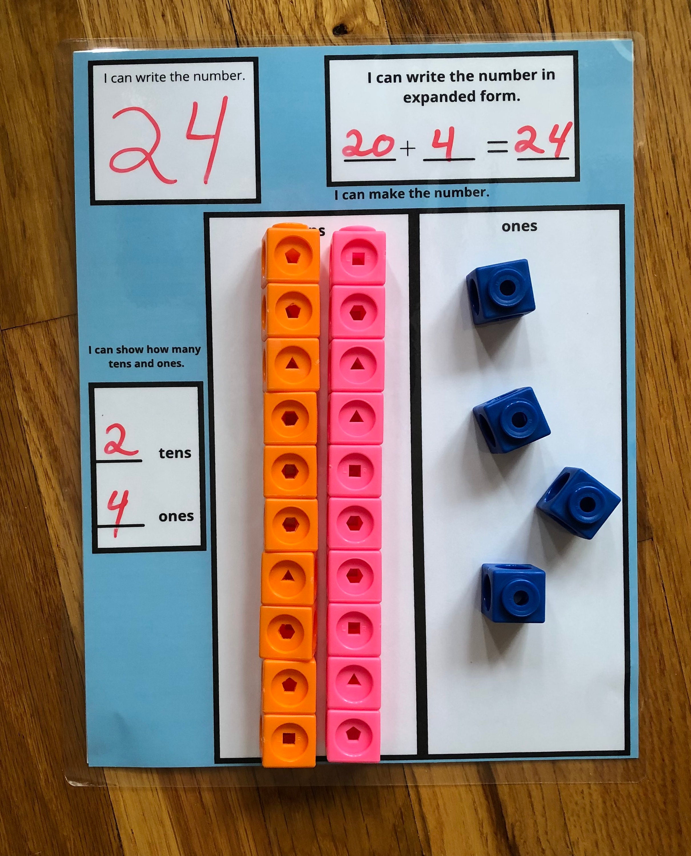 Place Value Mat, Making Numbers, Tens and Ones Place Value Mat ...