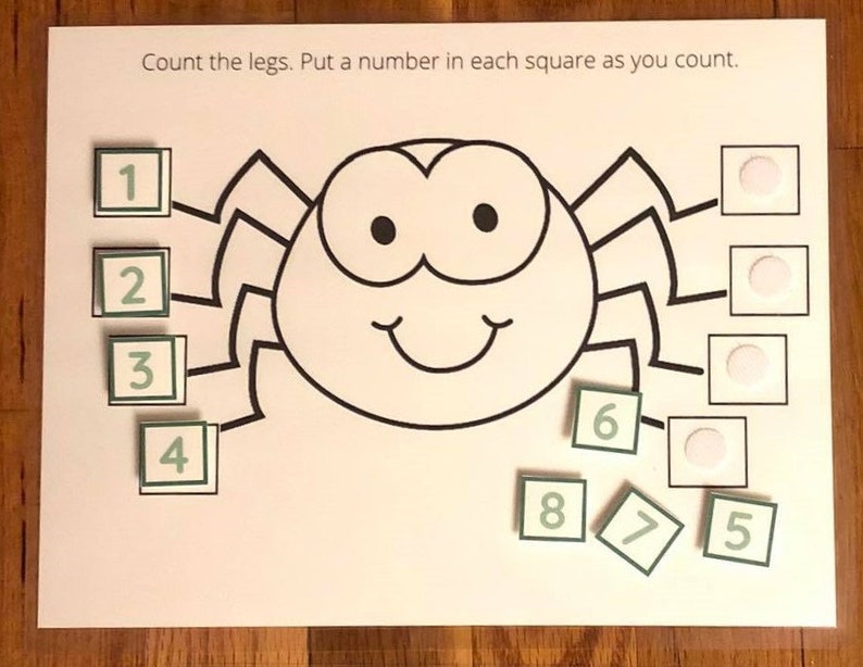 Counting Game, Itsy Bitsy Spider Counting Practice Game Plus Poster ...