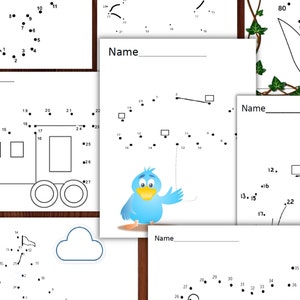 Counting Game, 8 Dot to Dot Worksheets, Practice Counting, Count From ...