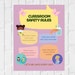 Classroom Rules for Covid, Poster Covid Safety Rules. Editable File - Etsy