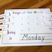 Months of the Year AND Days of the Week, Printable Activity, Learning ...