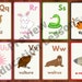 Flash Cards, Animal Alphabet Letter Flash Cards - Etsy