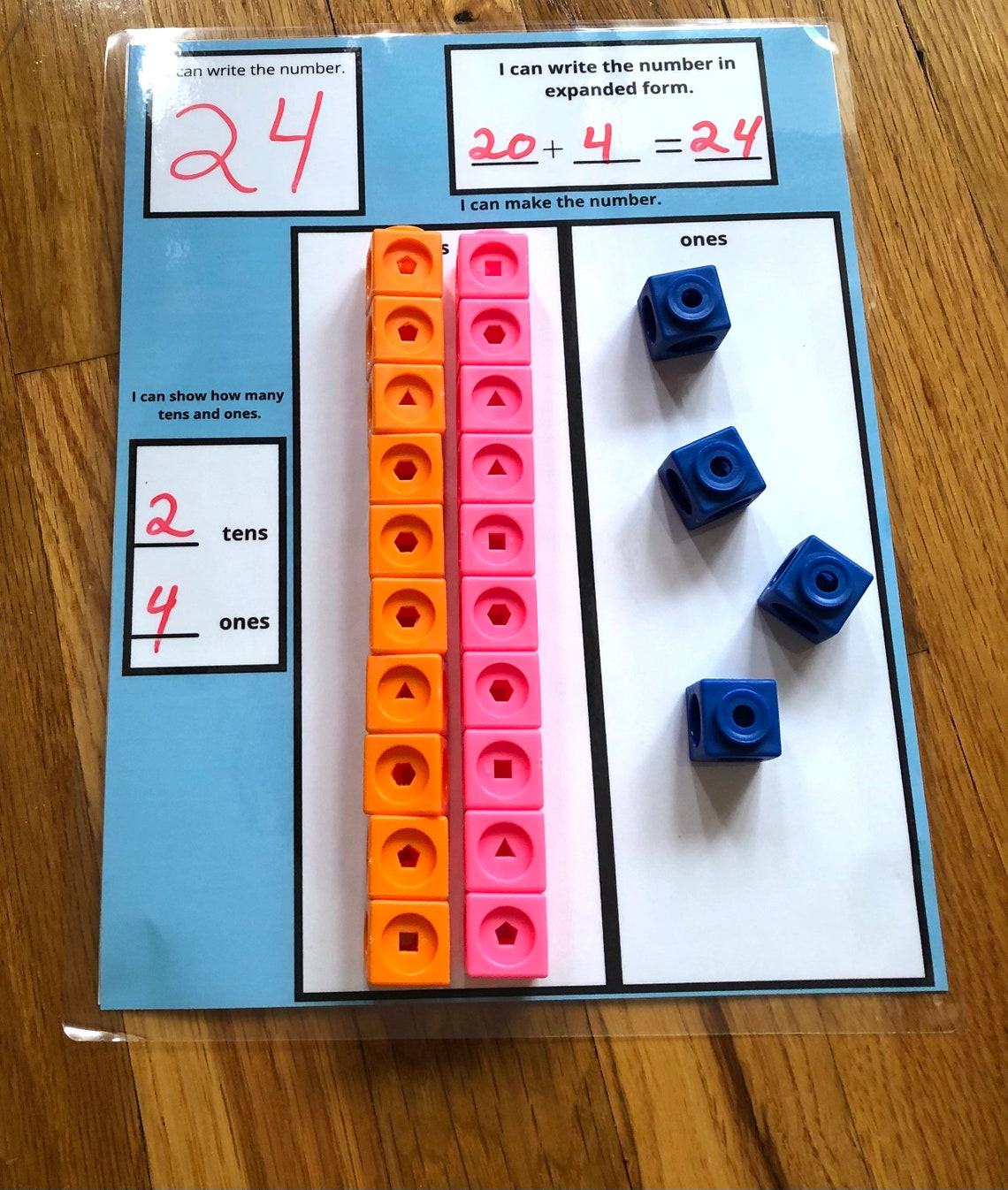 Place Value Mat, Making Numbers, Tens and Ones Place Value Mat ...