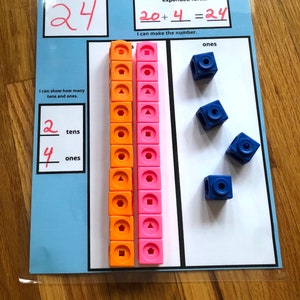 Place Value Mat, Making Numbers, Tens and Ones Place Value Mat ...