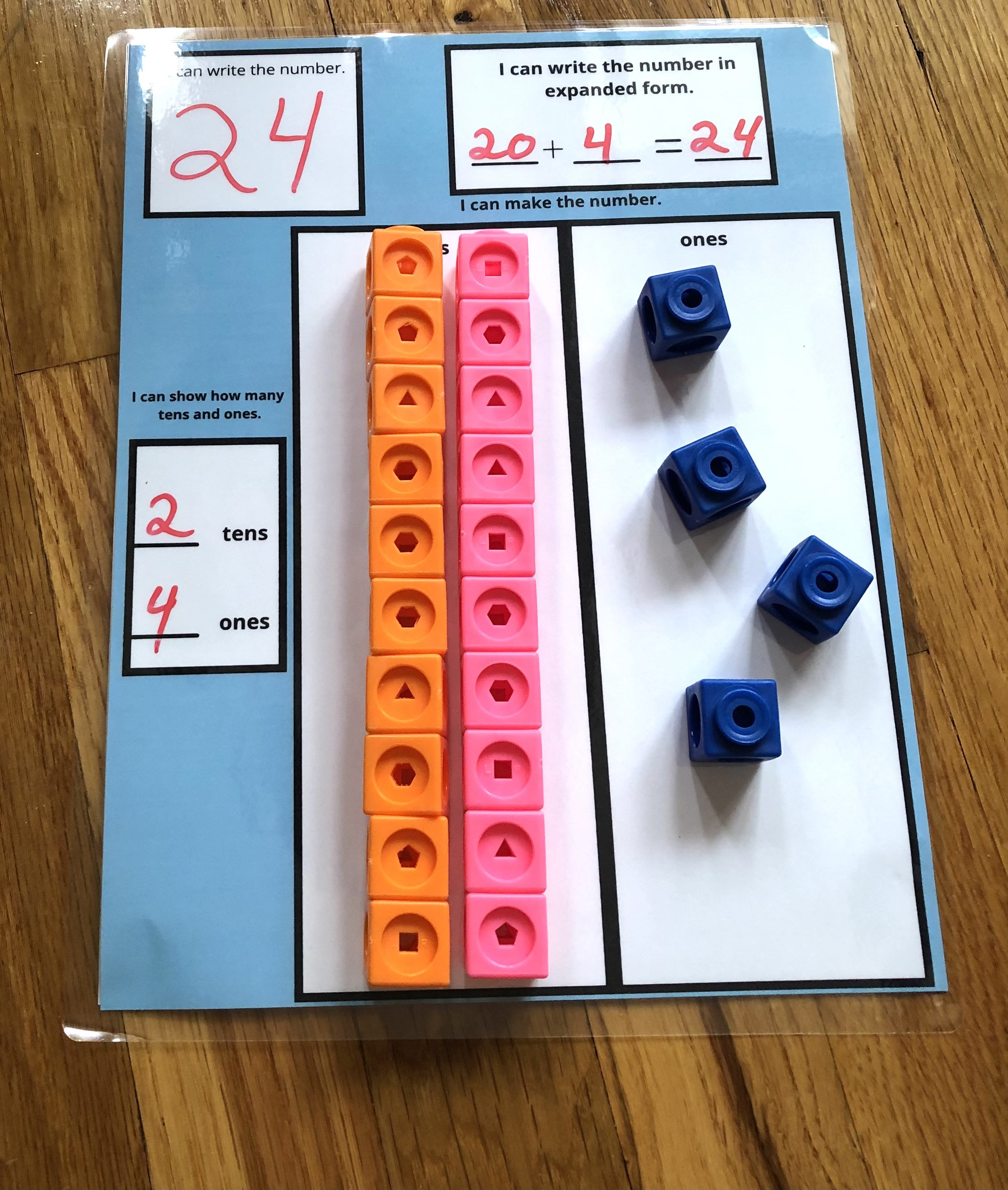 Place Value Mat, Making Numbers, Tens and Ones Place Value Mat ...