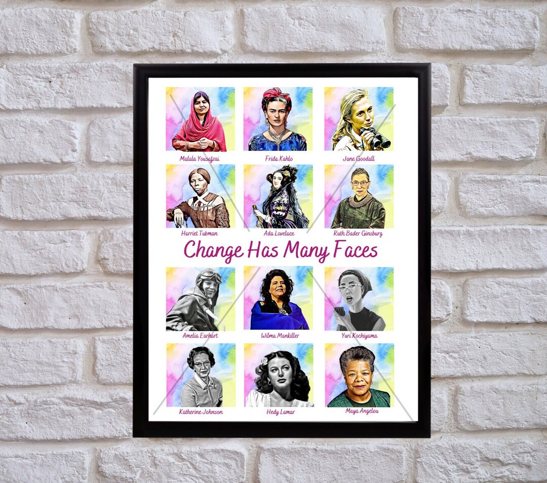Posters of Inspirational Women Who Changed the World, Women History ...