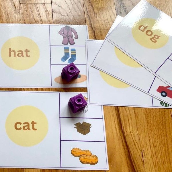 Montessori Cvc Cards - Etsy