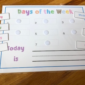 Months of the Year AND Days of the Week, Printable Activity, Learning ...