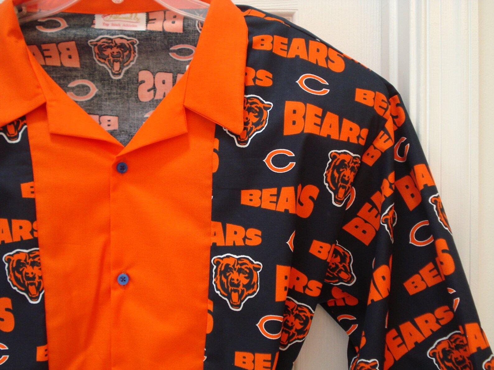 Chicago Bears retro Bowling Shirt - Etsy