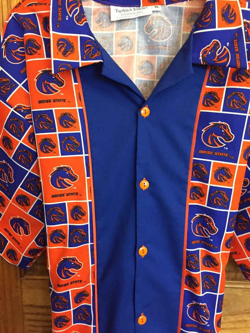 Boise State Broncos retro Bowling Shirt - Etsy