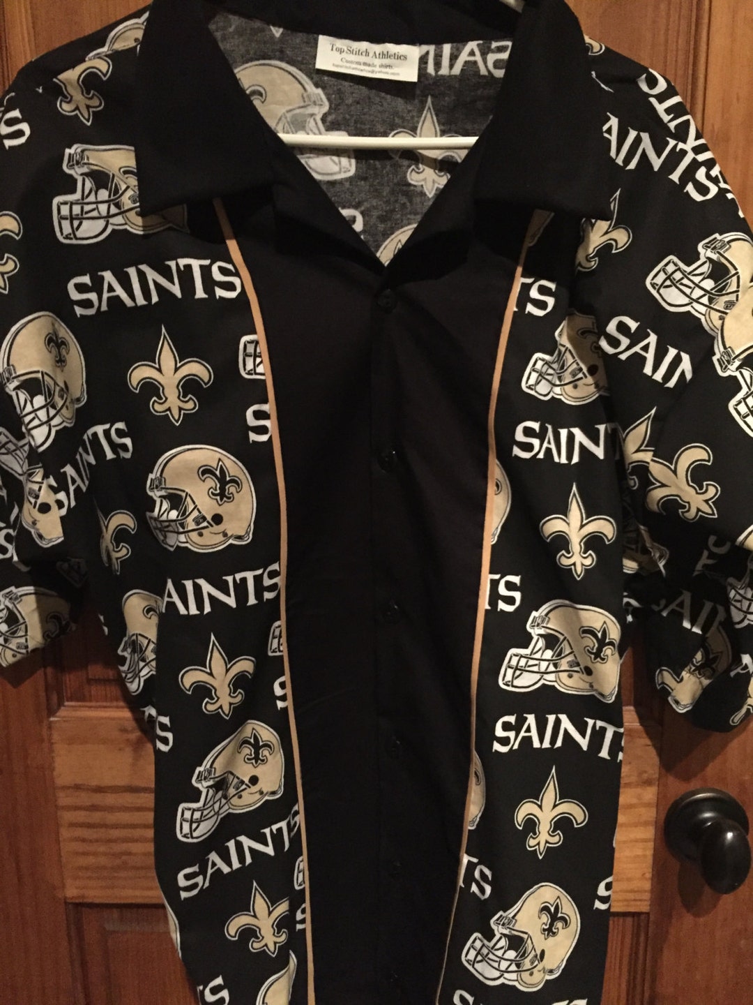 New Orleans Saints "retro" Bowling Shirt - Etsy